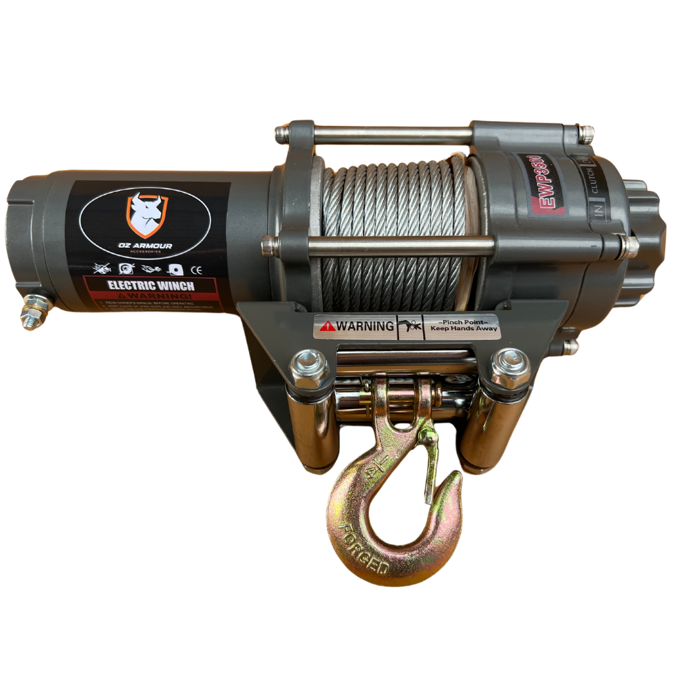 Winch 3500Lb Wire Rope OzArmour Accs | Aussie Powersports