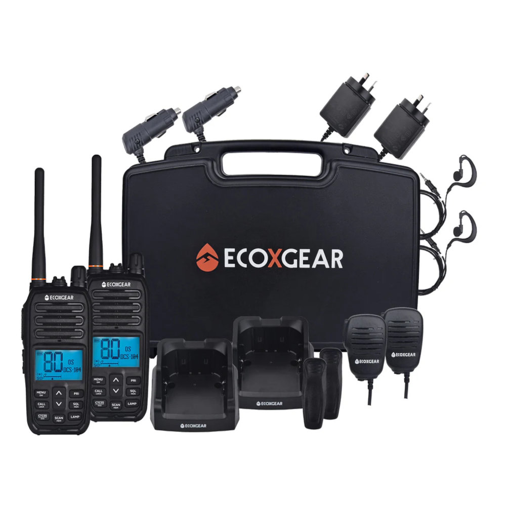 ECOXTALK EXG500 UHF CB Handheld Radios - 2 Pack | Aussie Powersports
